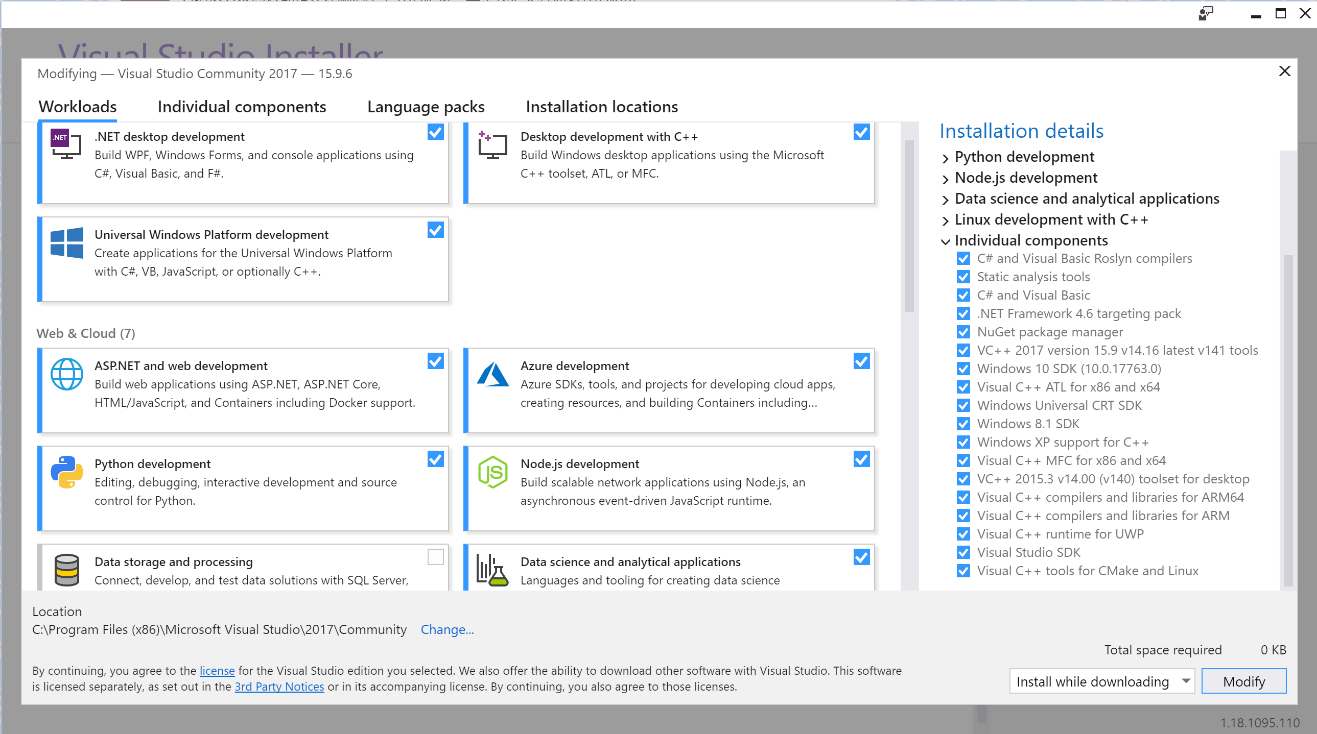 Individual Componenets